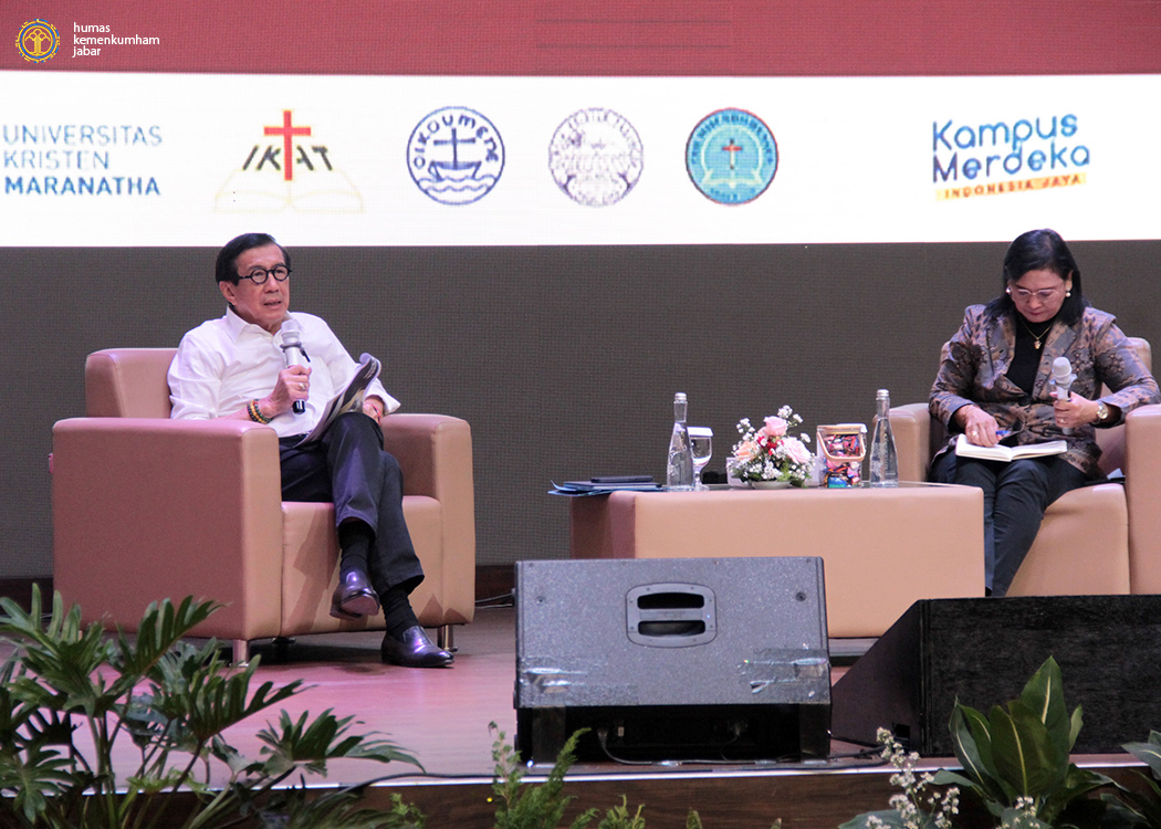 Yasonna Laoly Berikan Kuliah Umum di Universitas Maranatha Bandung